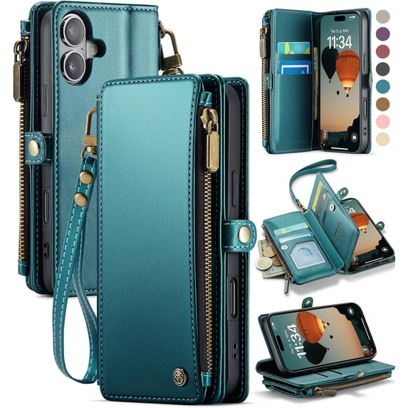 Compatible with 16 Case Wallet with Blocking Card Holder for Women Men ...