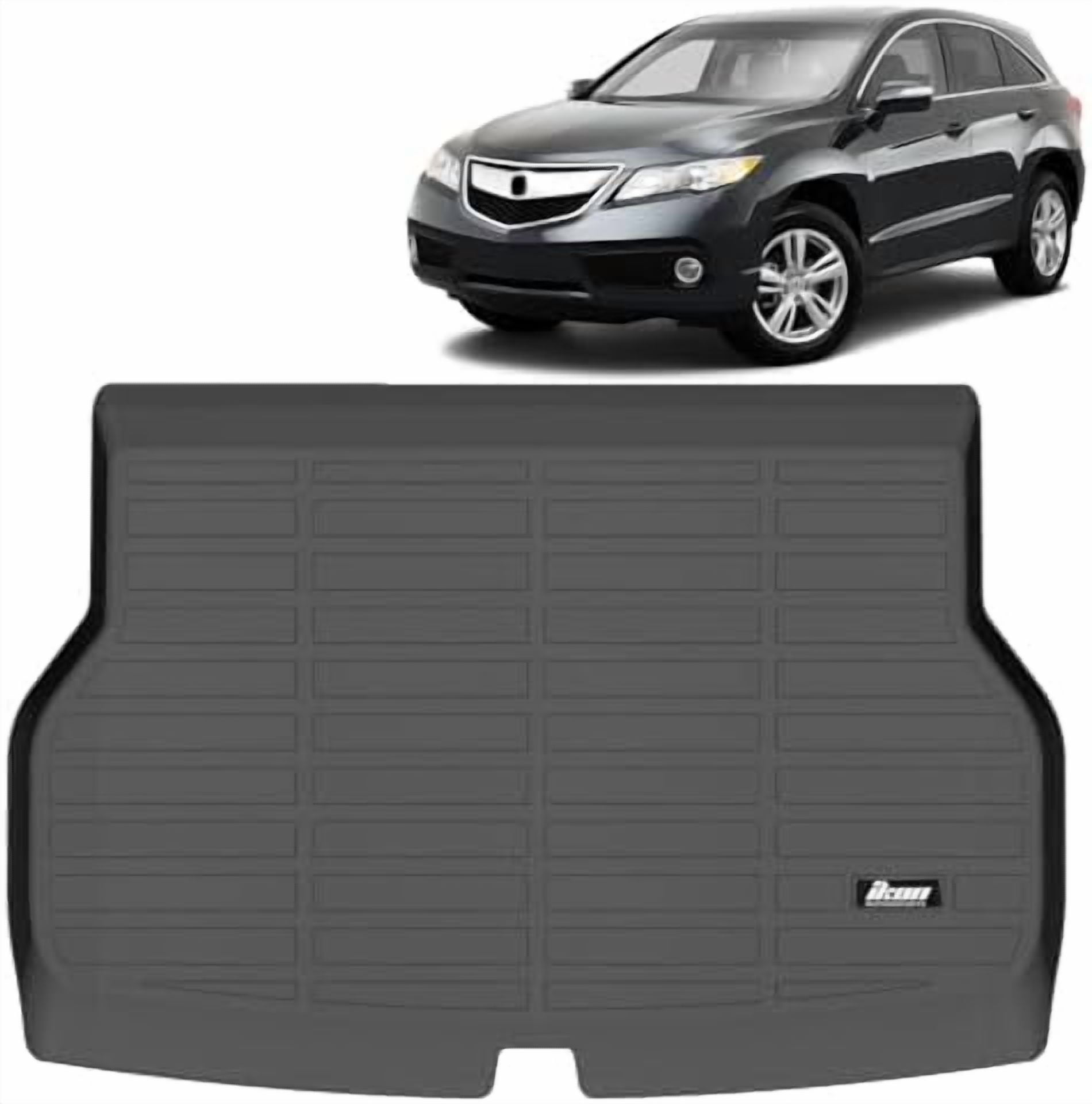 Compatible with 2013-2018 Acura RDX 3D Trunk Mat, Black Car Rear ...