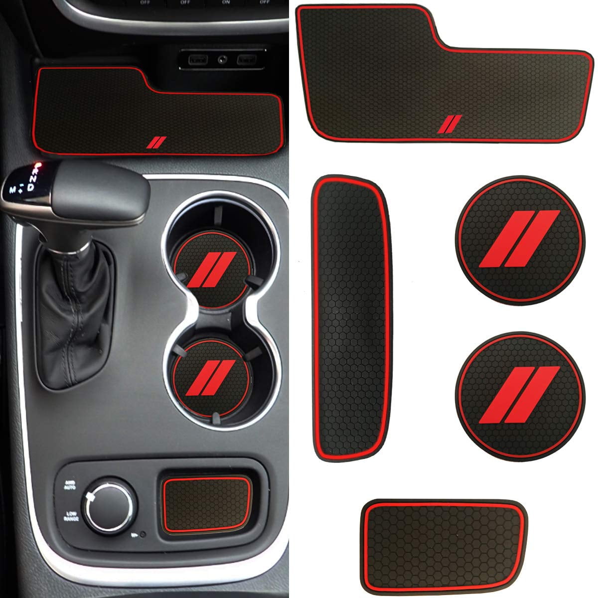 Compatible with 2014-2020 Dodge CM31 Durango Cup Holder Insert & Center ...