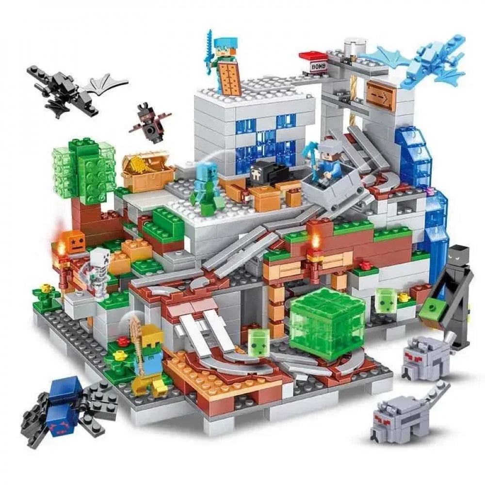 Compatible 21137 myworld mountain cave building block Bricks Gift Toys ...