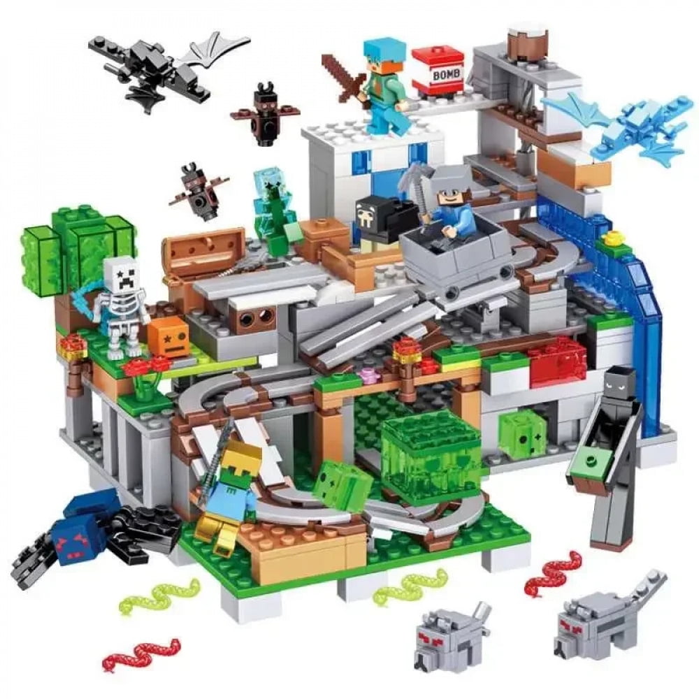 Compatible 21137 myworld mountain cave building block Bricks Gift Toys ...