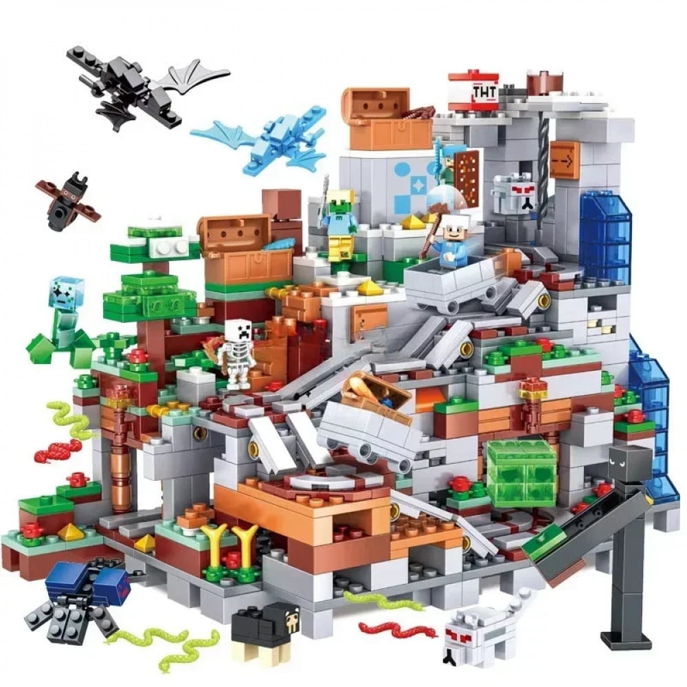 Compatible 21137 myworld mountain cave building block Bricks Gift Toys ...