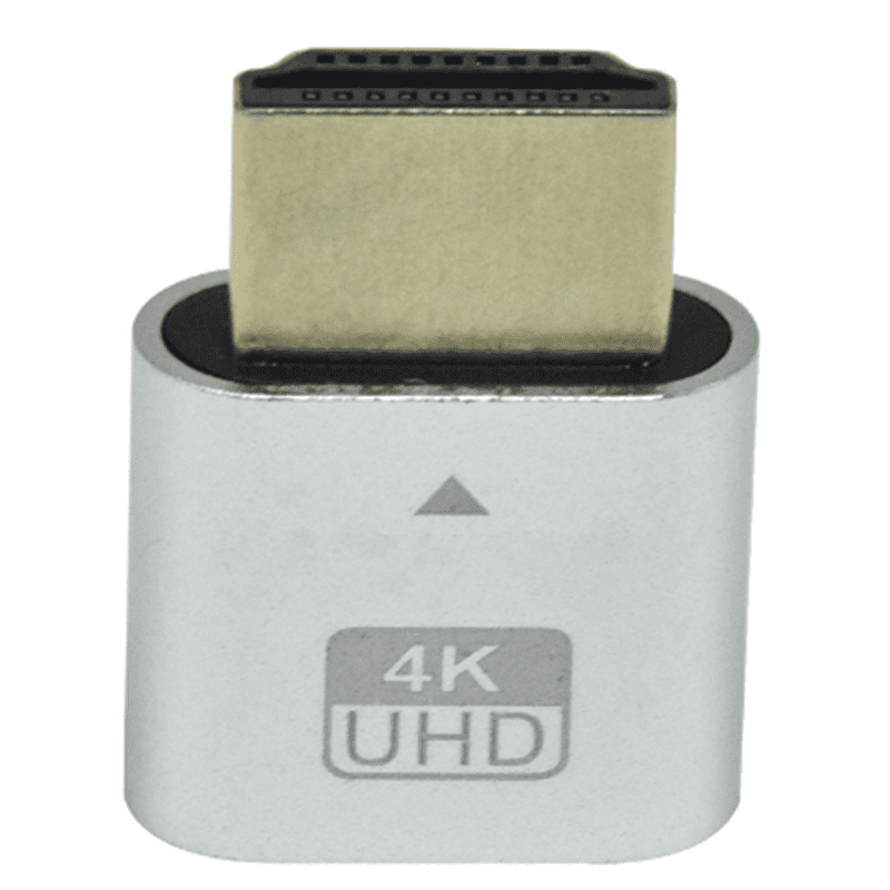 -Compatible 4K Dummy Plug with LED Light for Graphics Cards, PC ...