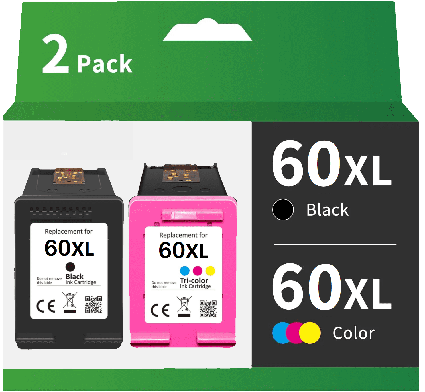 Generic Compatible 60XL High Yield Ink Cartridge Replacement ...