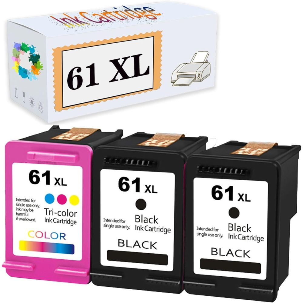 Compatible 61 XL Ink Cartridges Replacement for HP DeskJet 1000 1510 ...