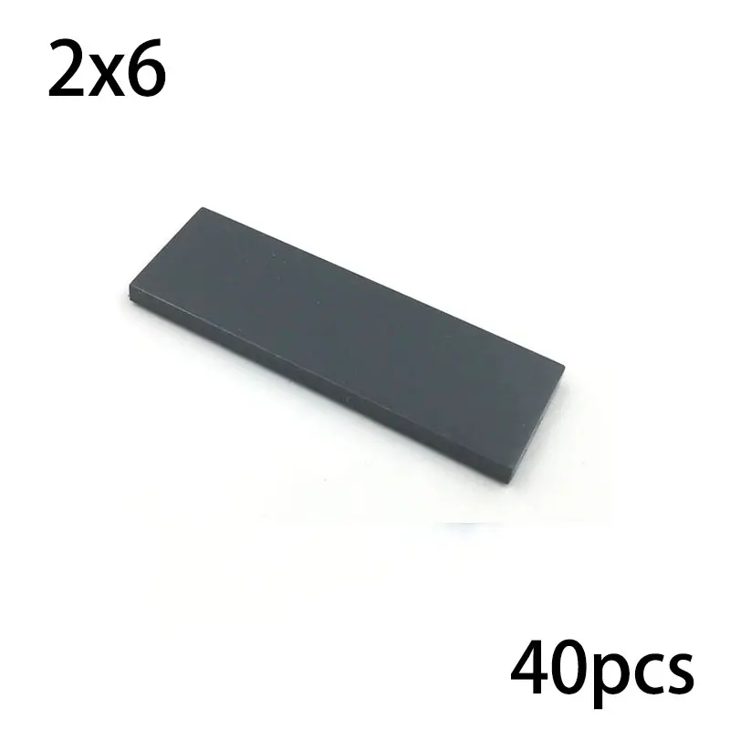 Compatible 69729 DIY Building Blocks Ceramic Tile 2x6 Smooth Figure ...