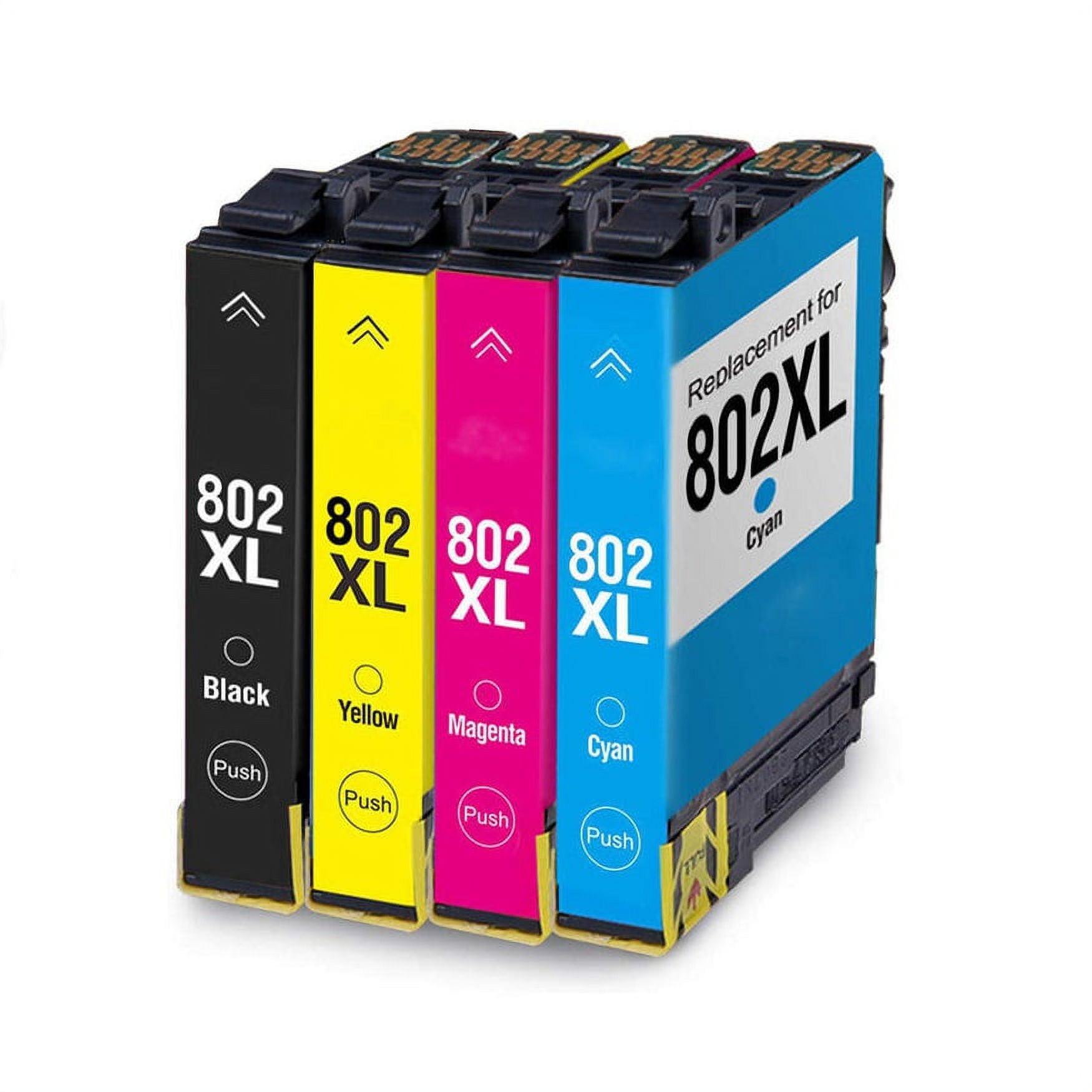 Epson 802XL Ink Cartridges Combo for WF-4740, WF-4730, WF-4720, WF-4734 ...
