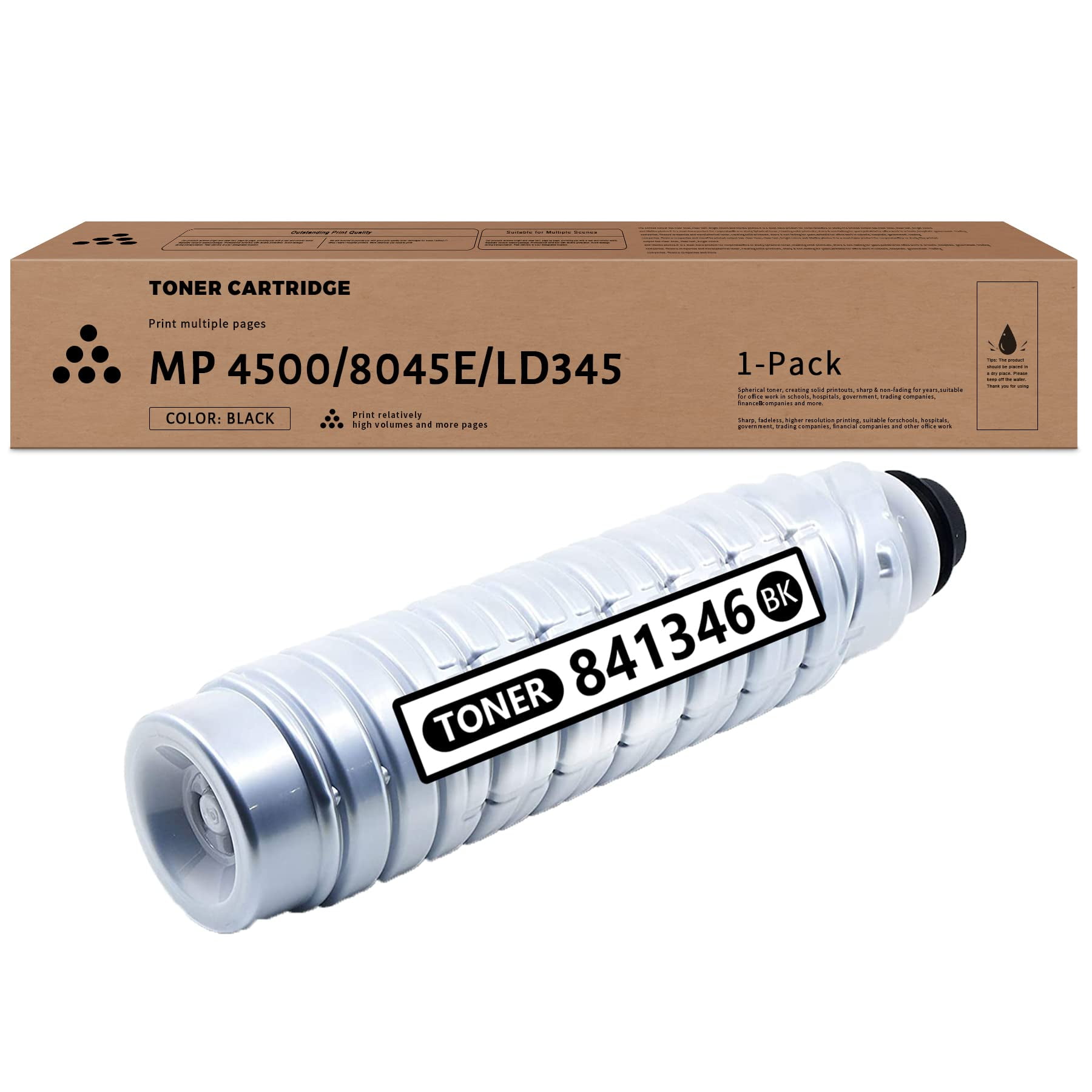 Compatible 841346 Toner Cartridge Replacement for Ricoh Aficio MP 5000 5001 4000 4001 4002 4500 ...