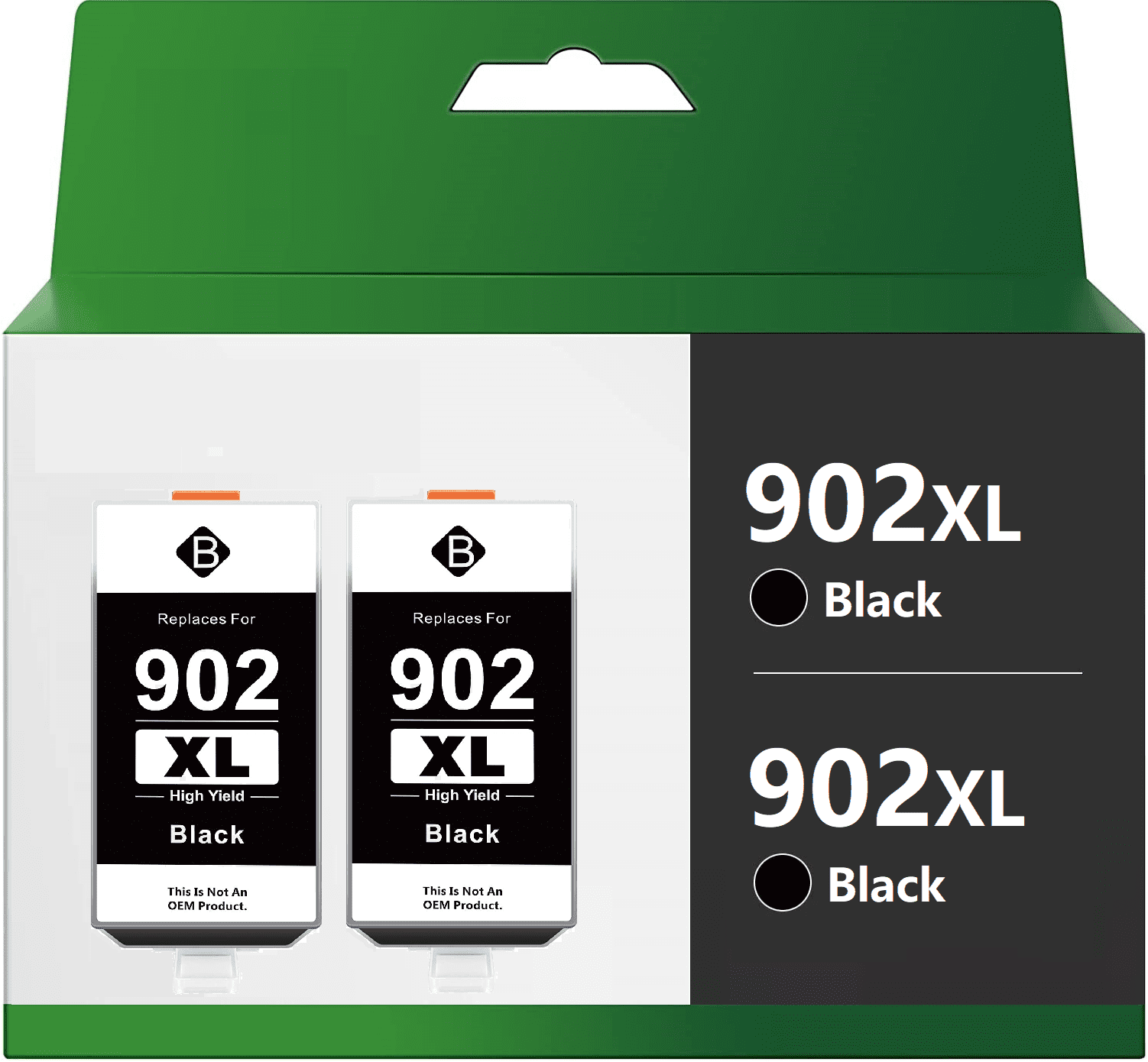 Compatible 902XL Black Ink Cartridge Replacement, High Yield for HP ...