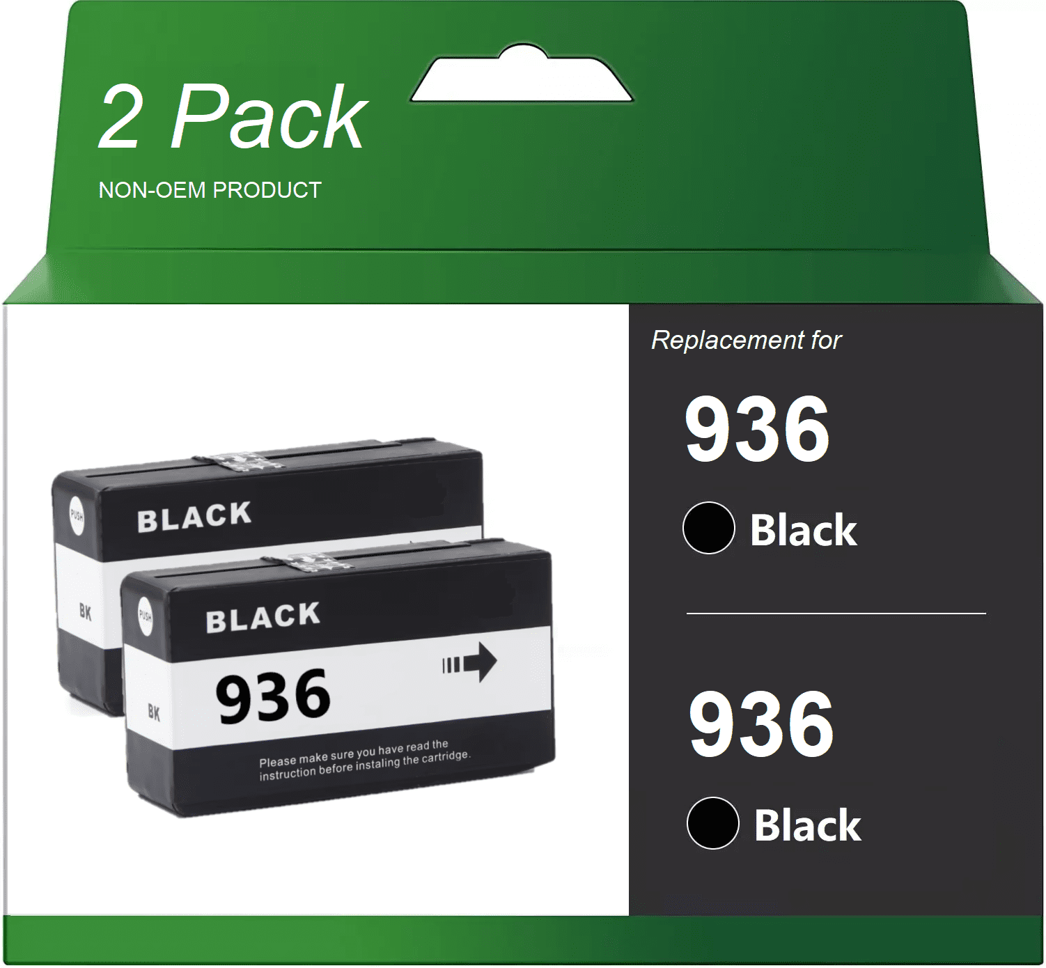 Compatible 936 Black Ink Cartridge Replacement for OfficeJet 9110b ...