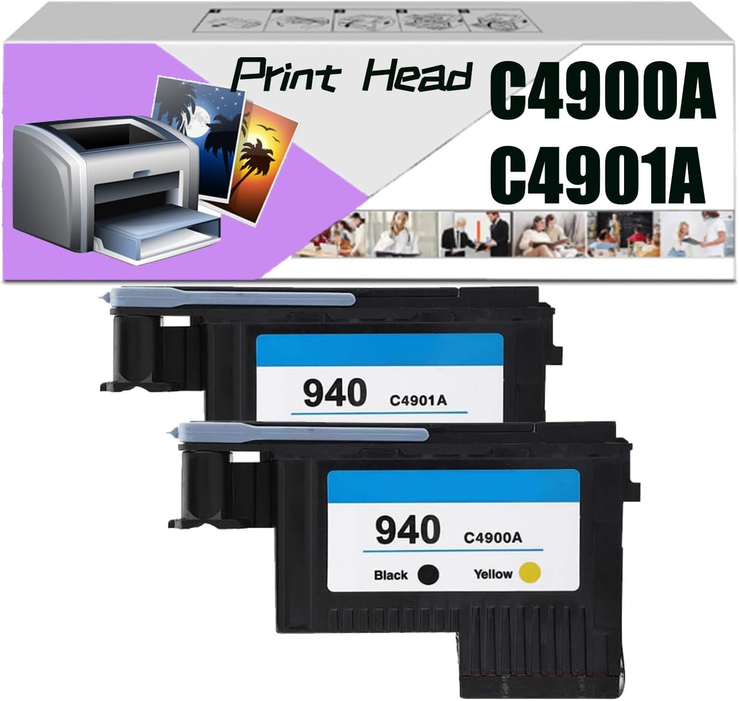 Compatible 940 C4900A C4901A Print Head Printhead, Work for HP ...