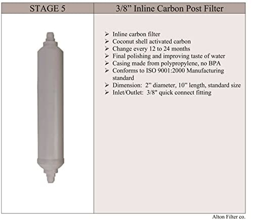 Compatible APEC Ultimate Complete 5 stage high capacity filter set for ...
