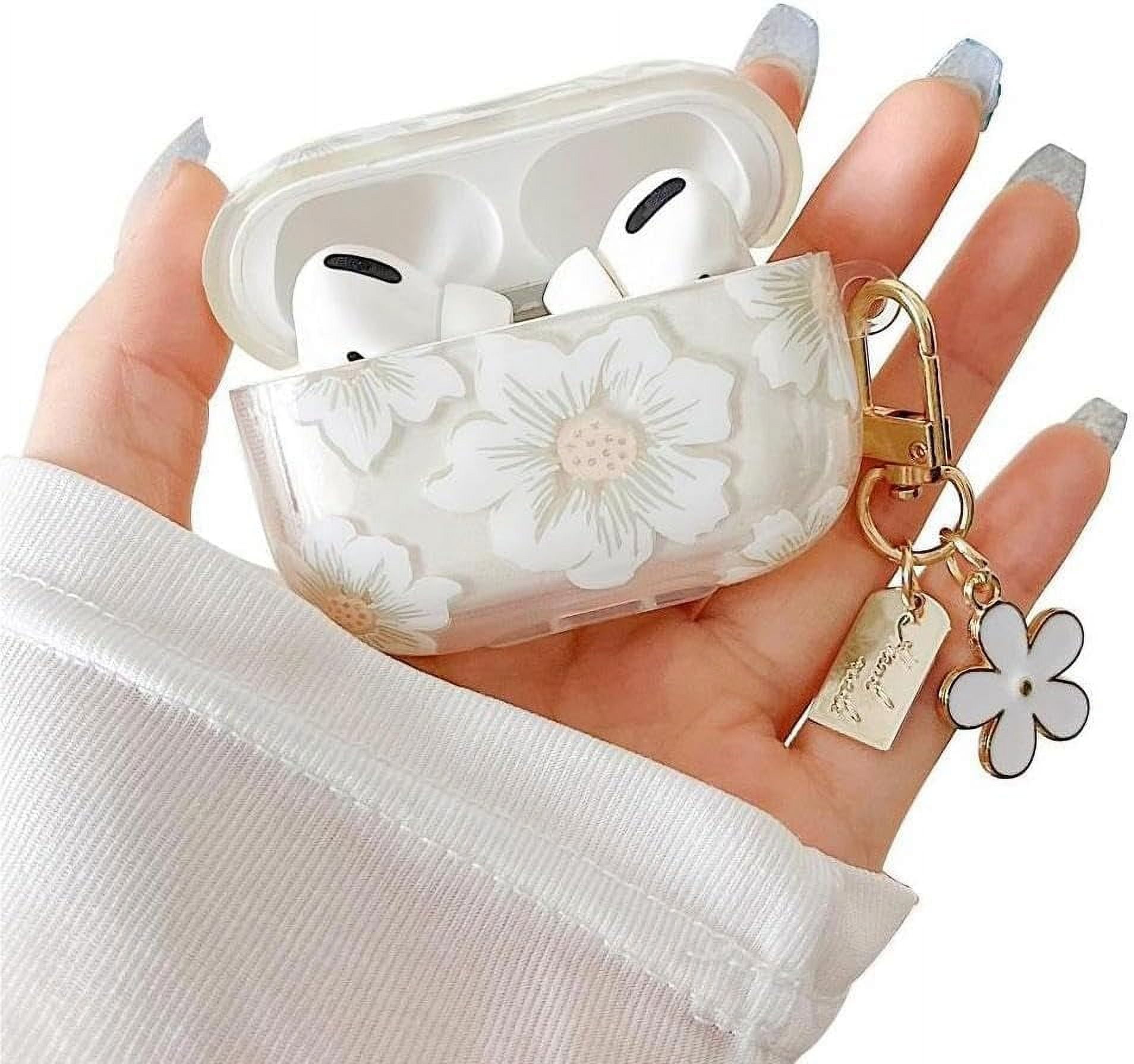 Compatible with AirPods 3rd Gen Clear Case,Cute Cartoon Flower Earphone Cover with Floral ...