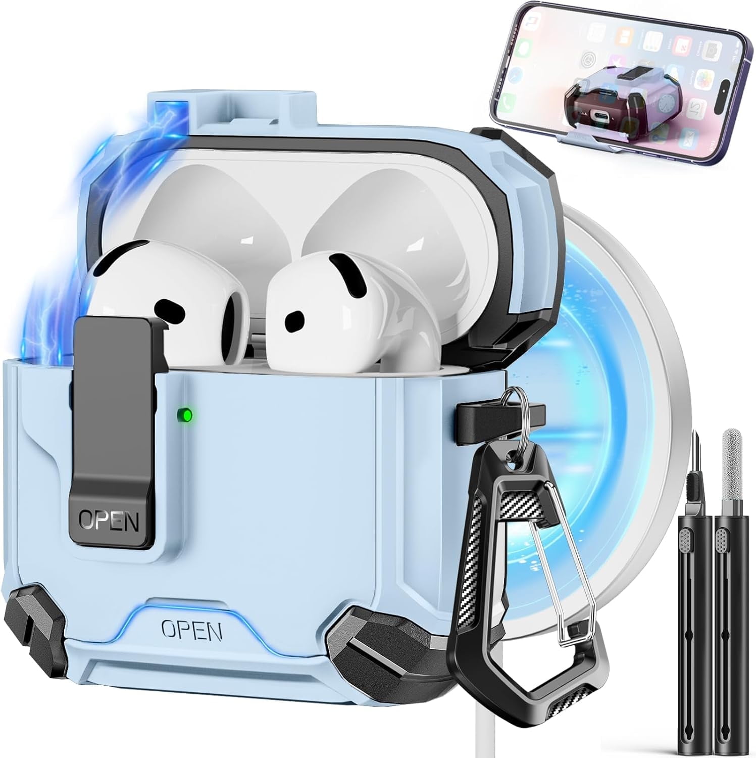 Compatible with AirPods 4th Generation Case,Compatible with Magsafe ...