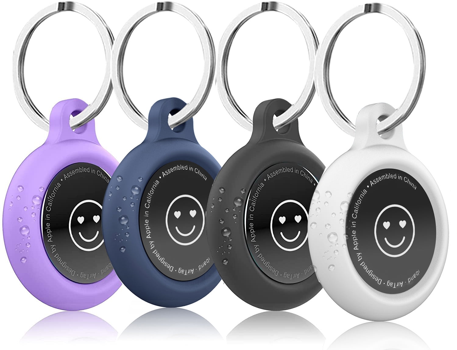 Compatible with AirTag Case Keychain Air Tag Case Holder Silicone ...