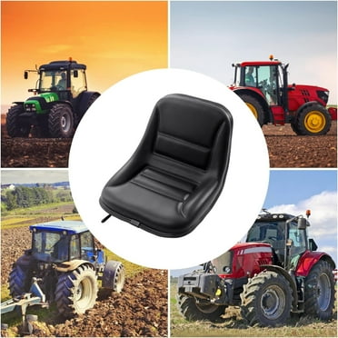 Universal Lawn Mower Seat, Tractor Seat with Back Rest Universal PU ...