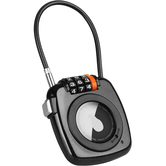 Compatible with Apple AirTag Secure Lock with Wire Cable, 3-Digit ...