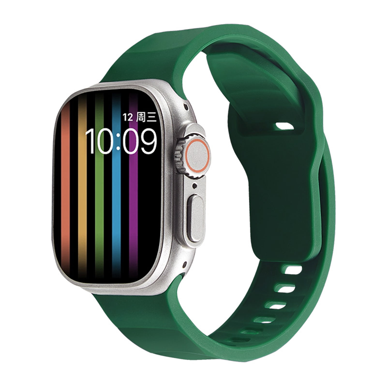 Compatible with Apple Watch Bands 38/40/41/42mm(S10), Soft Silicone ...