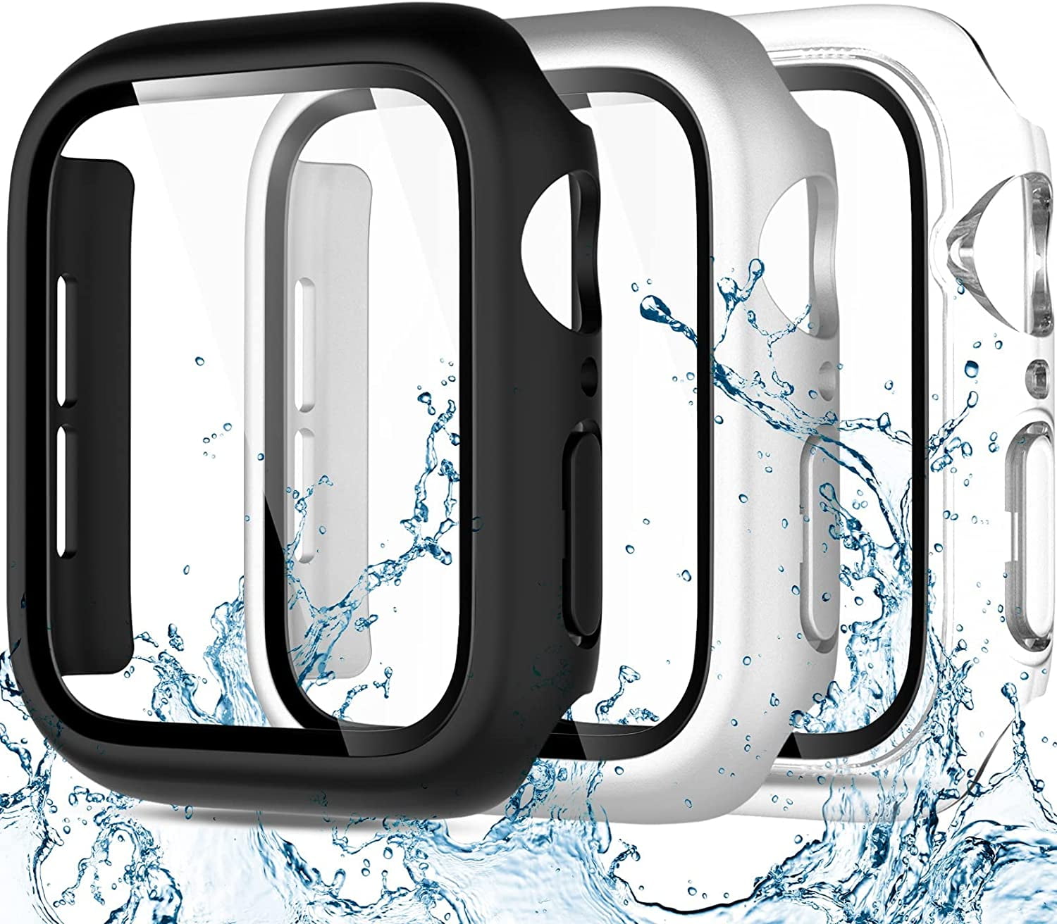 Compatible with Apple Watch Screen Protector 44mm iWatch Case SE Series ...