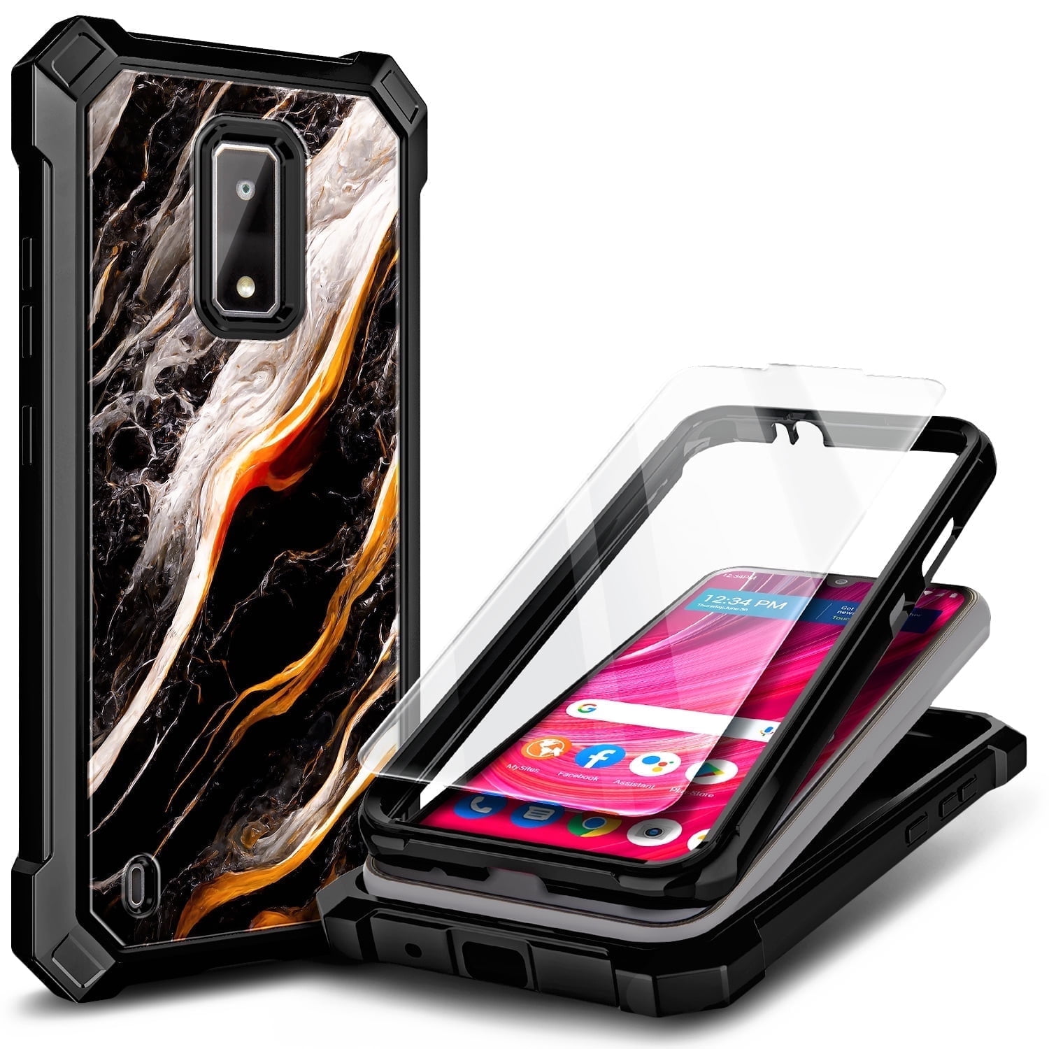 Nagebee BLU View 4/2 Smartphone Case with Tempered Glass Protector ...