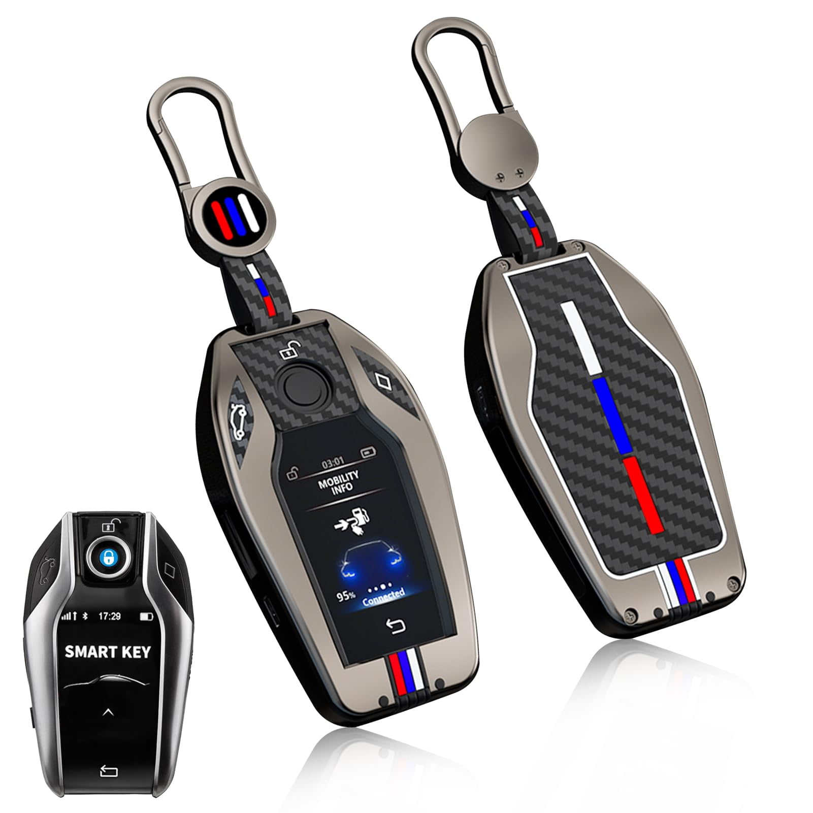 Compatible With BMW Key Fob Cover 5' G30 G31/6' G32/7' G11 G12/X3 G01 ...