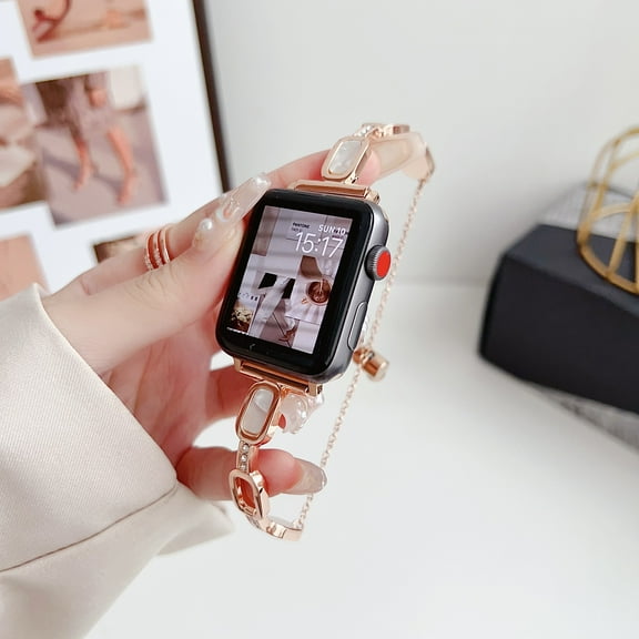 EIKODO-Compatible with Apple Watch Band 38mm + Case, Women Jewelry ...