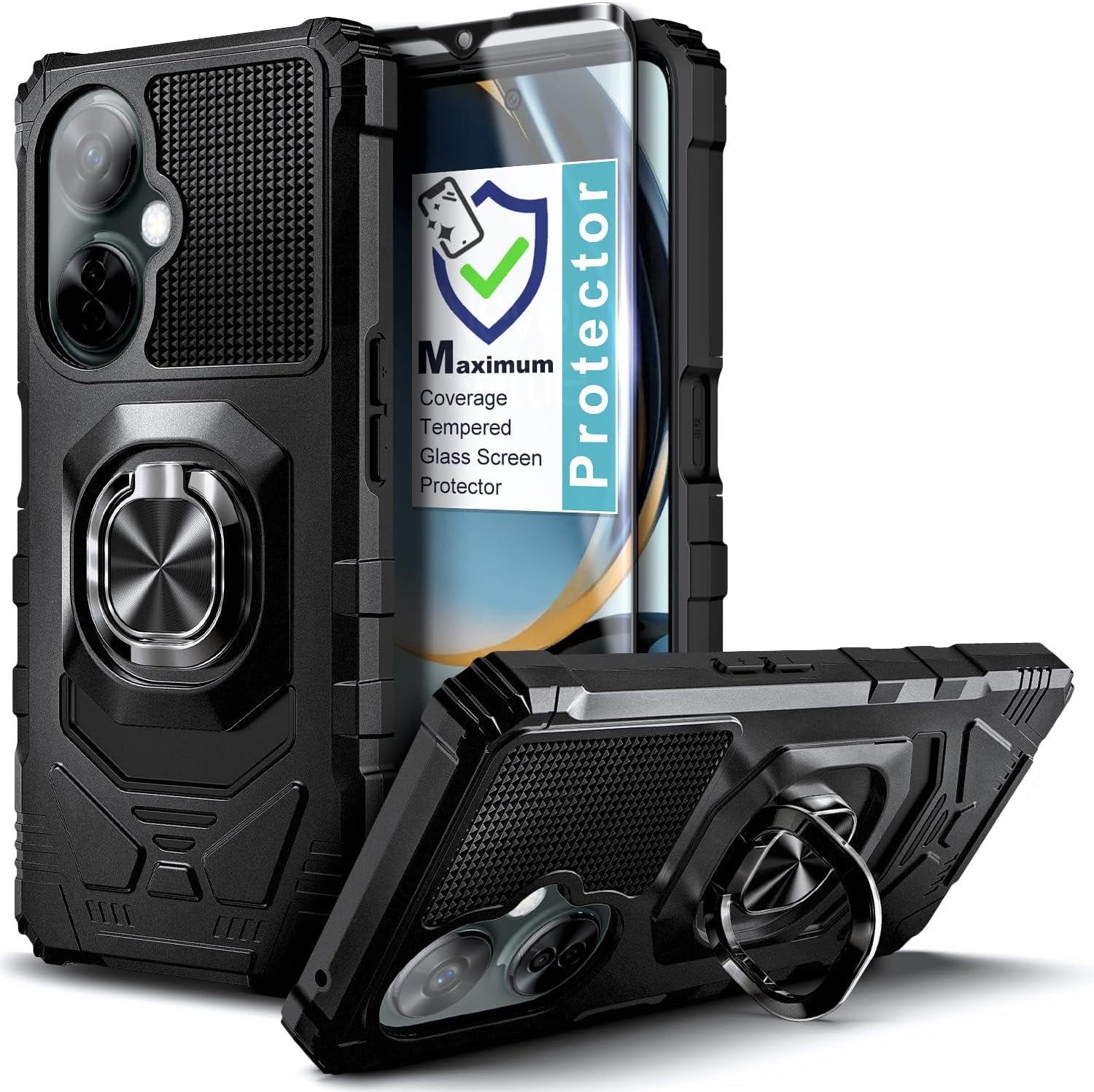 Compatible for Boost Mobile Celero5G+ (2024) Phone Case with Tempered ...