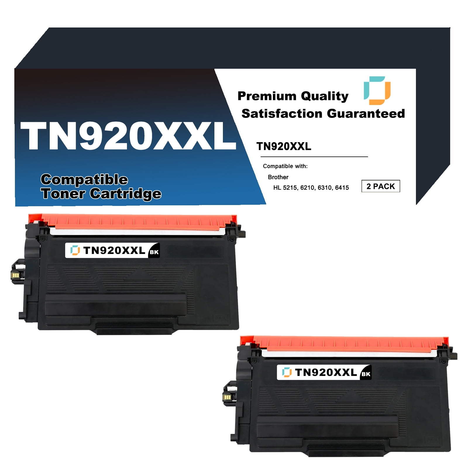 Compatible Brother TN920XXL Black Super High Yield Toner Cartridge 2 ...