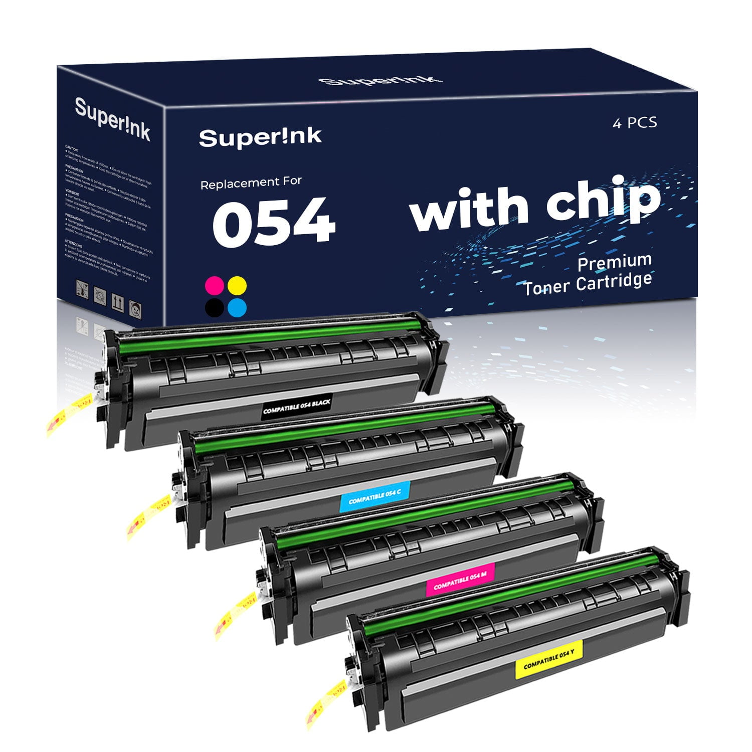 Compatible Canon 054 Toner Cartridge Combo High Yield By Superink ...