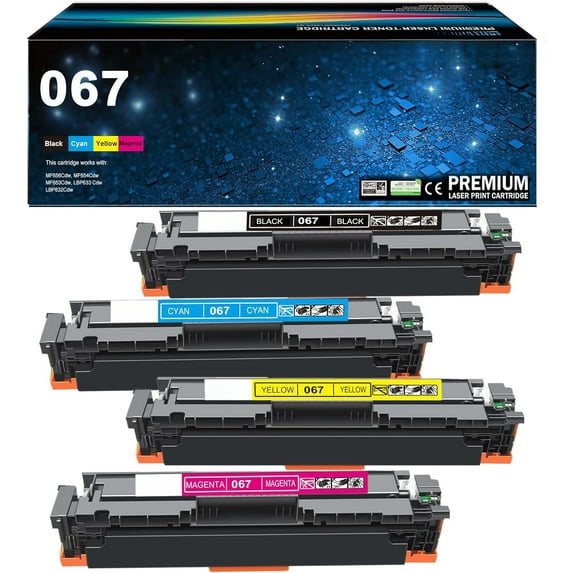 Compatible Canon 067 Toner Cartridges Set Replacement for Canon Color ...