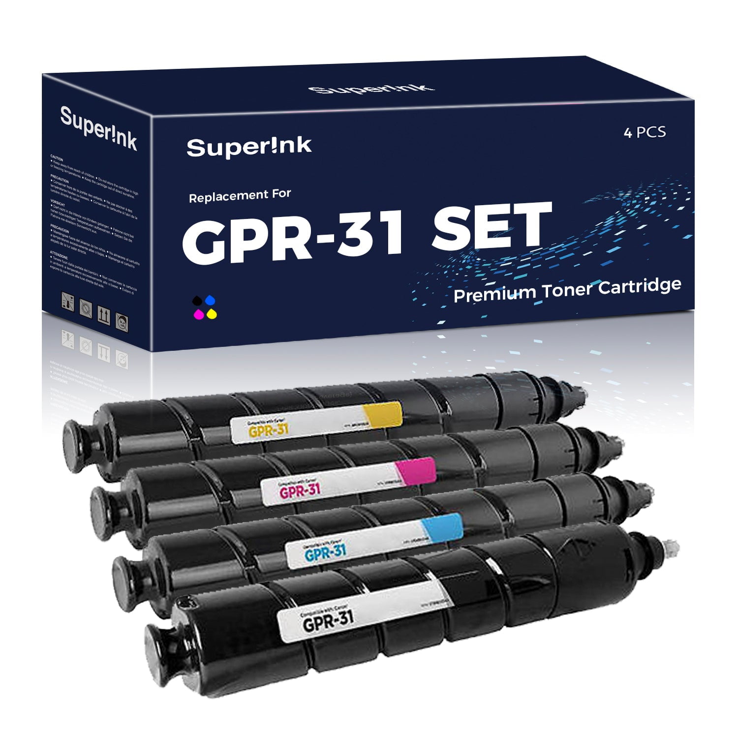 Compatible Canon GPR-31 Toner Cartridge Combo BK/C/M/Y By Superink ...