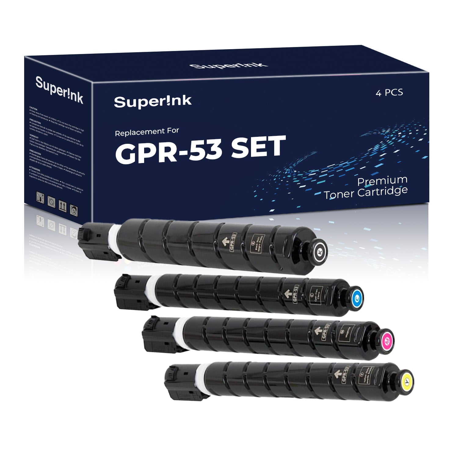 Compatible Canon GPR-53 Toner Cartridge Combo BK/C/M/Y By Superink ...