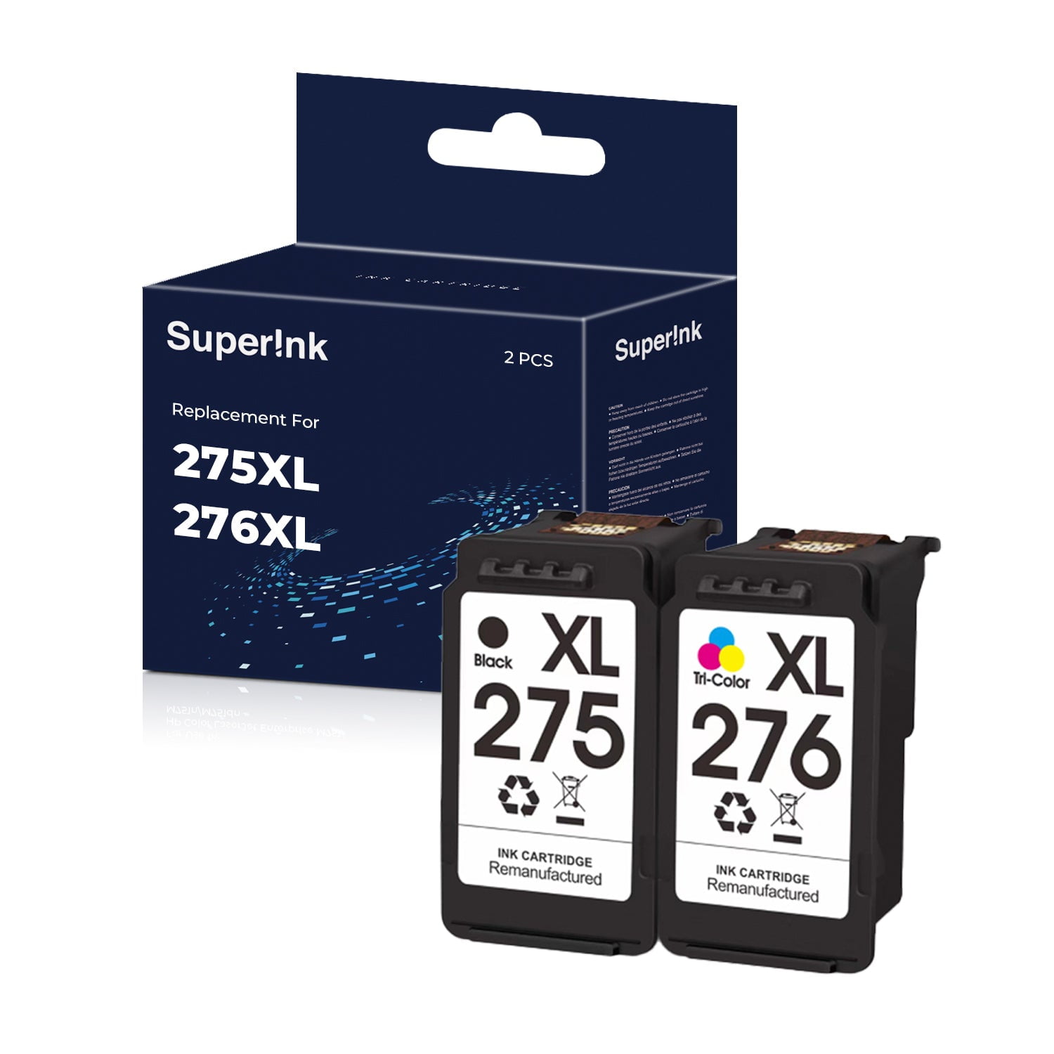Compatible Canon PG-275XL CL-276XL Combo Inkjet Cartridge By Superink ...