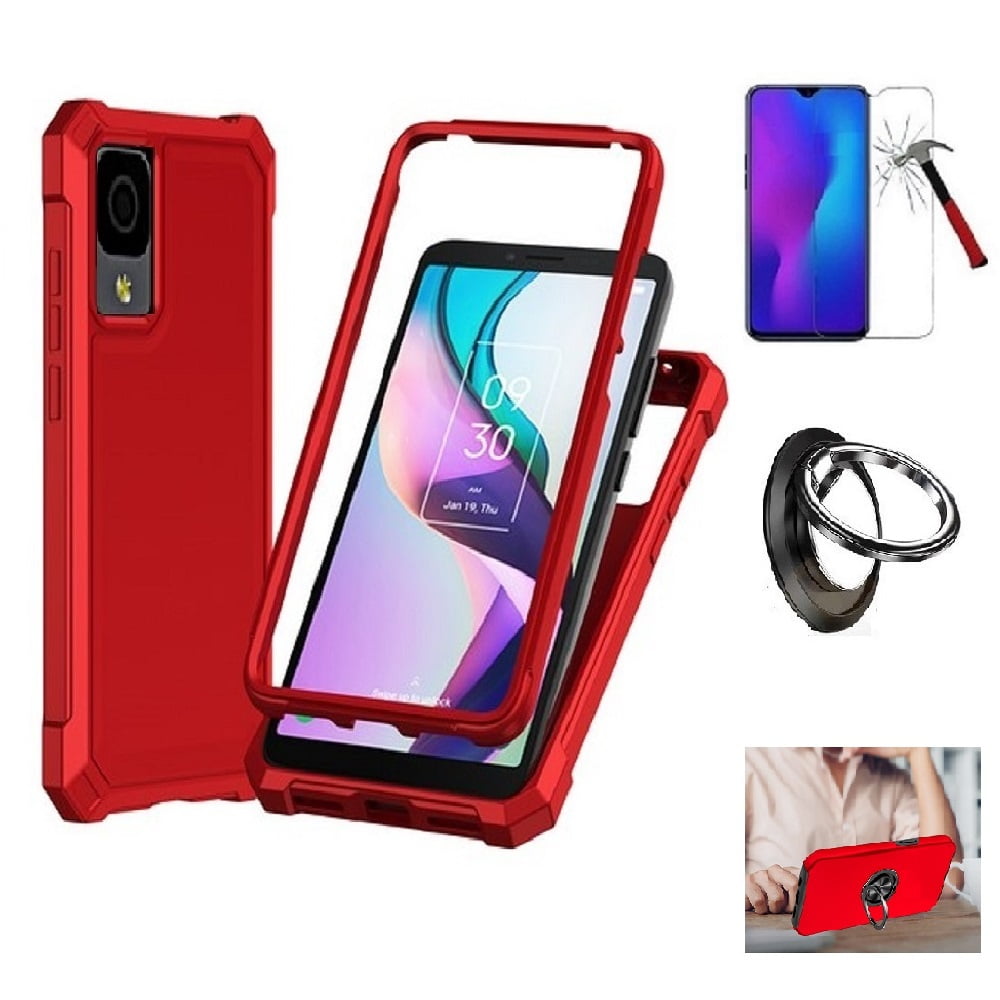 TCL 30Z Smartphone Case with Screen Protector, Full Body TPU Cover ...