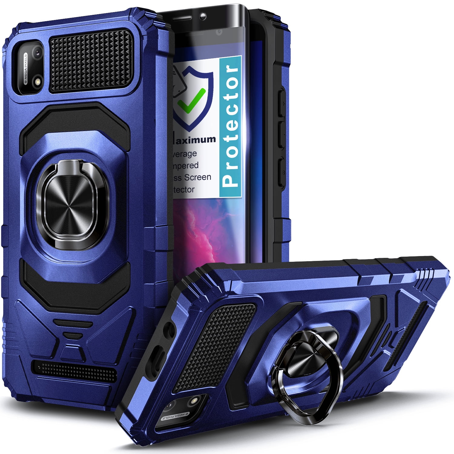 Compatible with Cloud Stratus C7 Phone Case with Tempered Glass Screen ...