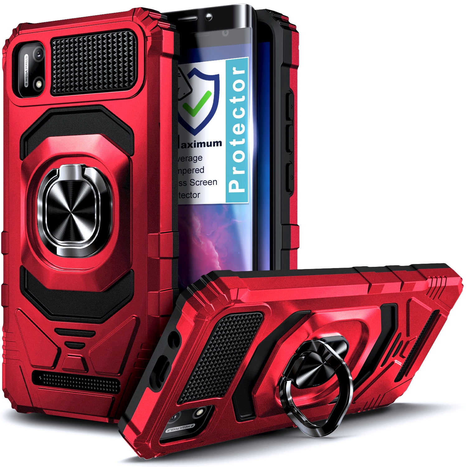 Compatible with Cloud Stratus C7 Phone Case with Tempered Glass Screen ...