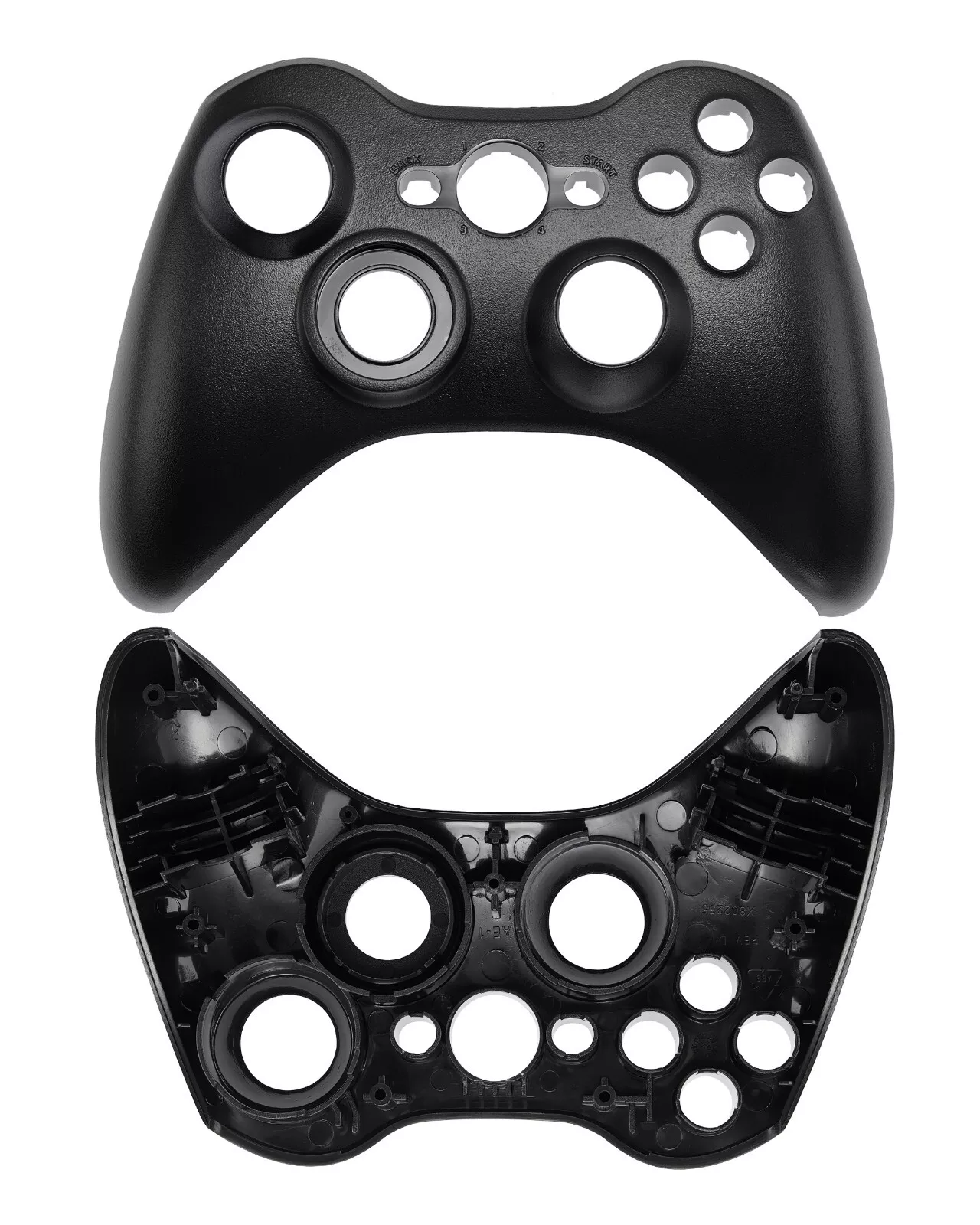 Compatible Controller Top Faceplate (Black) - Xbox 360/360E/360S ...