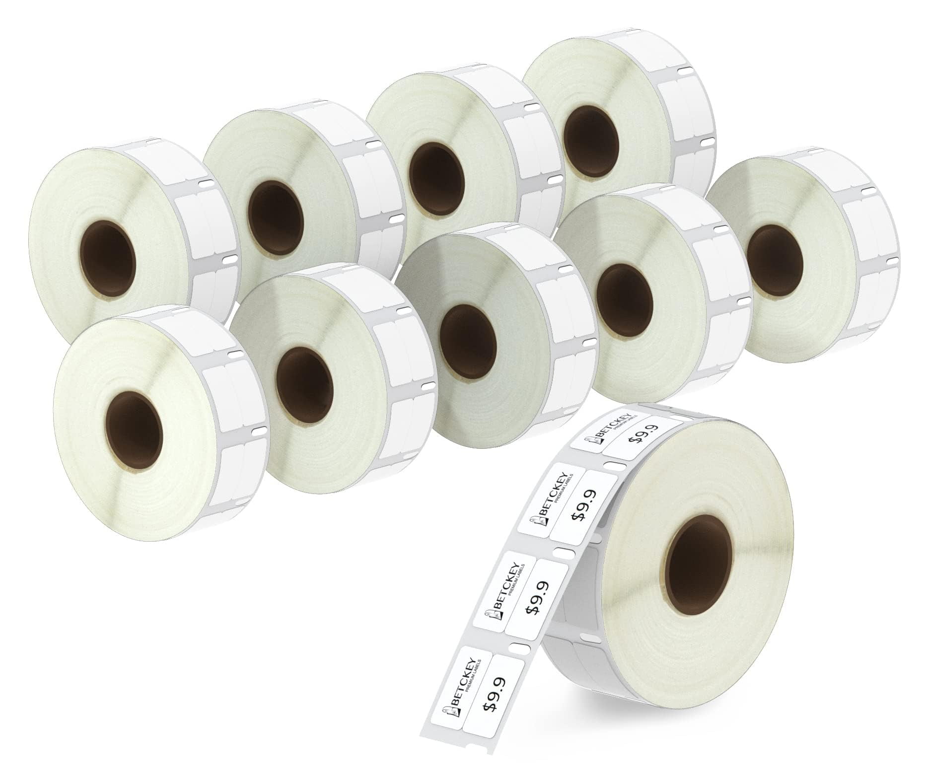 Extra Small 2-Up Labels for DYMO & Zebra - 10 Rolls/10000 Labels ...