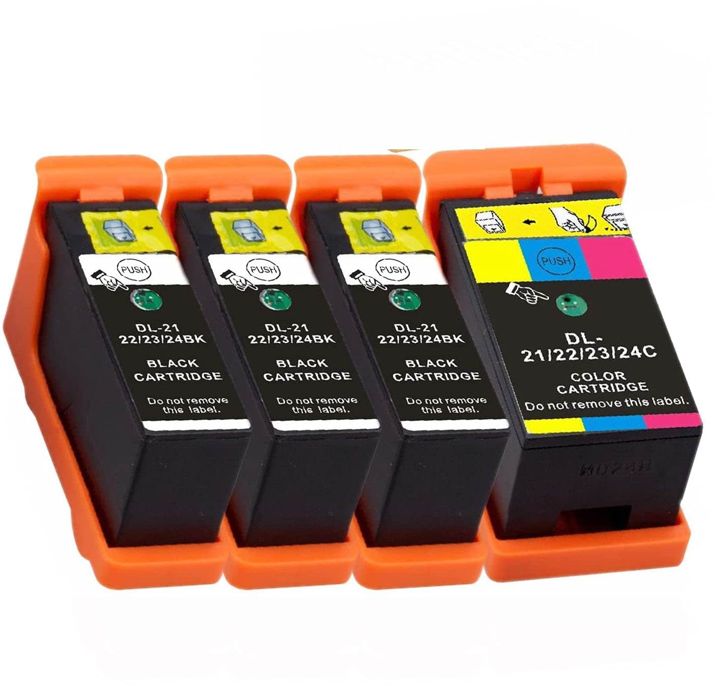 Compatible Dell Series 21 Black, Color Ink Cartridges Replacement for ...