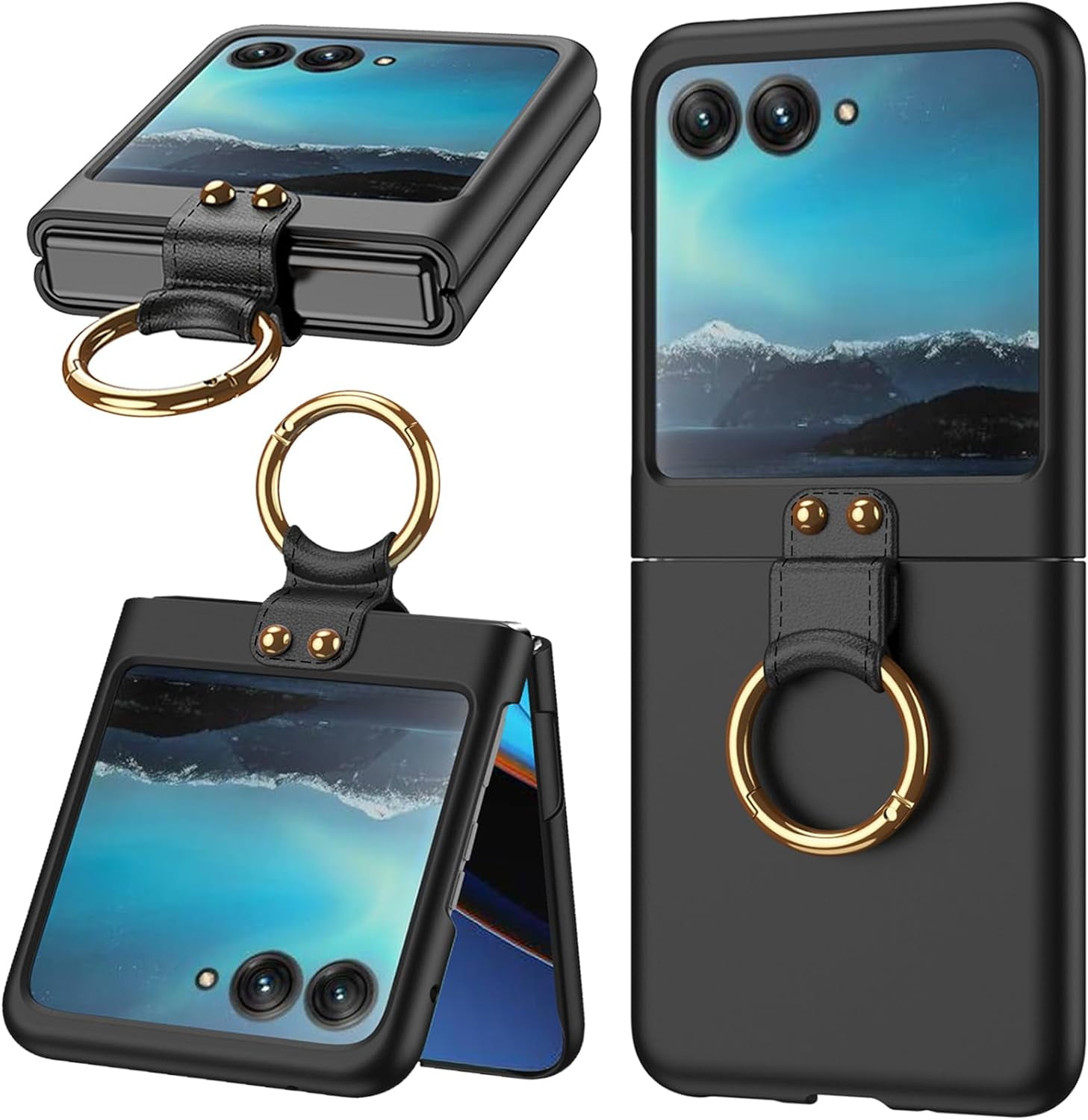 Compatible Flip Case for Motorola Razr Plus Case 2023 with Ring ...