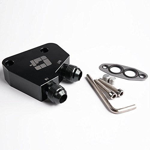 Compatible For LS1 LS2 LS3 19 ROW Engine Oil Cooler with Sandwich Plate ...