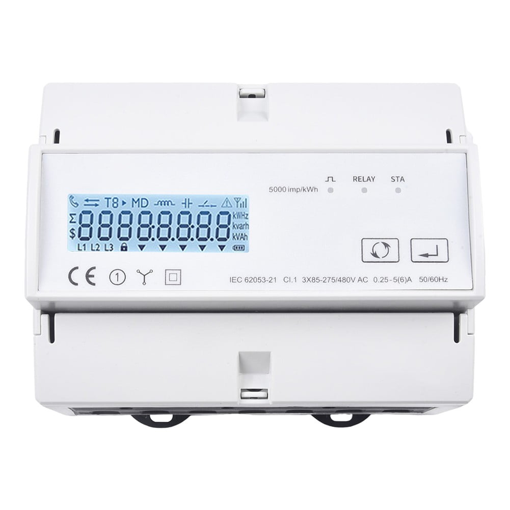 Compatible For Tuya Wifi Three Phase Bidirectional Energy Meter Kwh ...