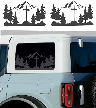 Compatible with Ford Bronco (4 Door) 2021-2024 | Precut American Flag ...