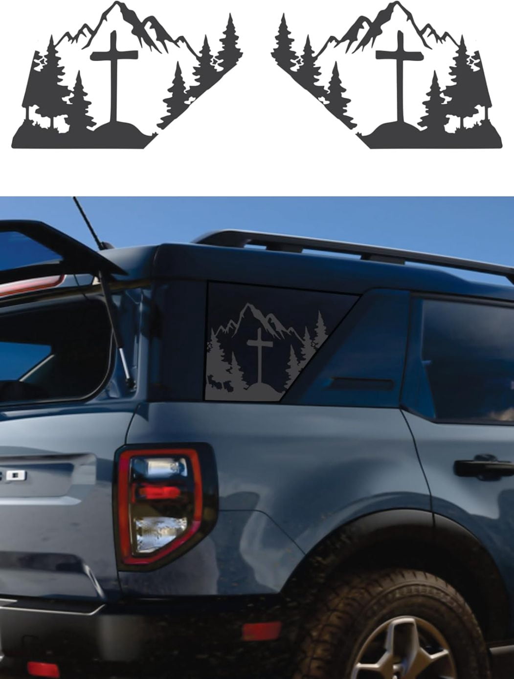 Compatible with Ford Bronco Sport 2021-2024 | Precut American Flag ...