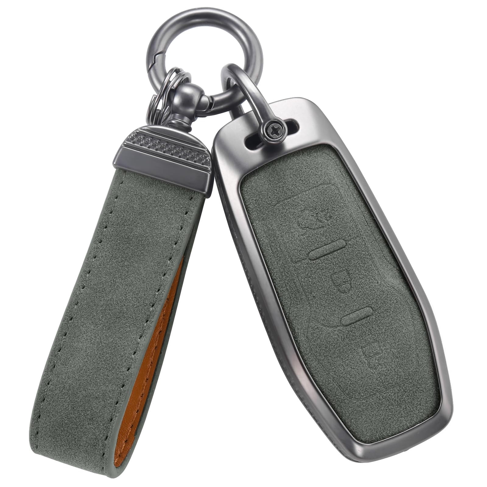 Compatible with Ford Key Fob Cover with Keychain Leather Key Case ...