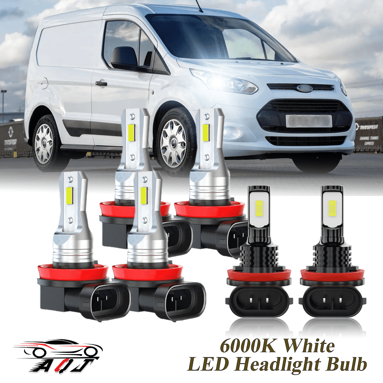 Compatible with Ford Transit Connect 2014-2023 LED Headlight Bulbs Kit ...