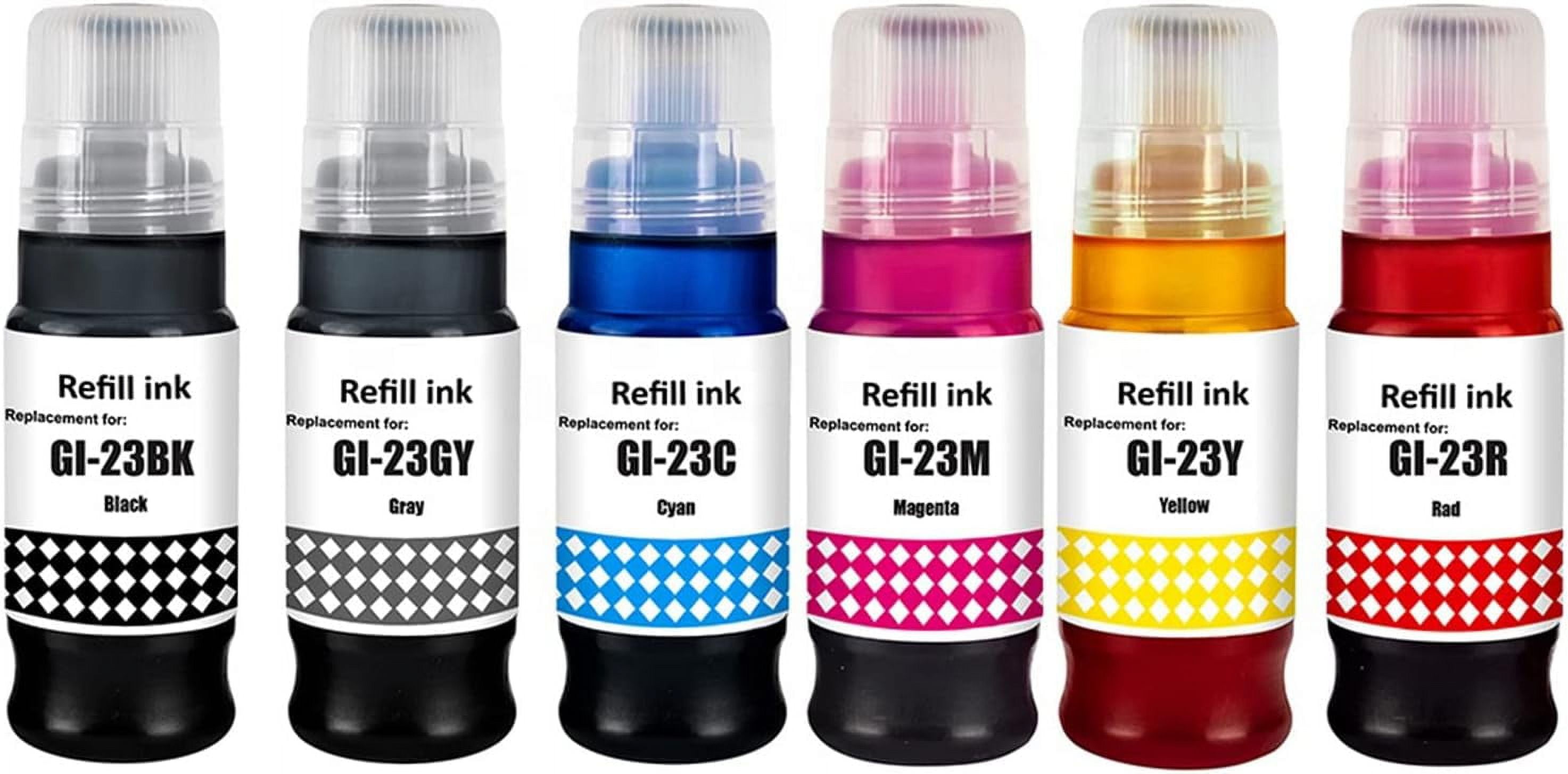 Compatible GI23 GI-23 Refill Ink Bottle Replacement Canon Pixma G520 ...