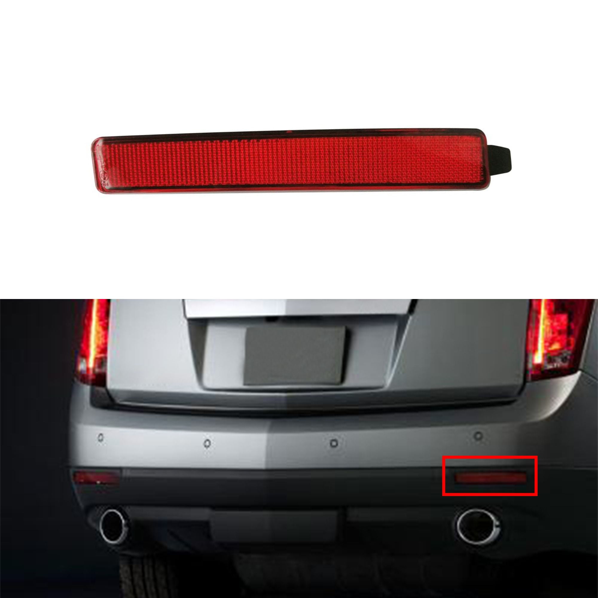 Compatible with GM2831100 Rear Right Bumper Reflector For 2007 2008 ...
