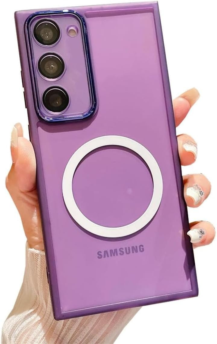 Compatible with Galaxy S20 FE Magnetic Clear Case[Compatible with Magsafe] Transparent Slim TPU ...