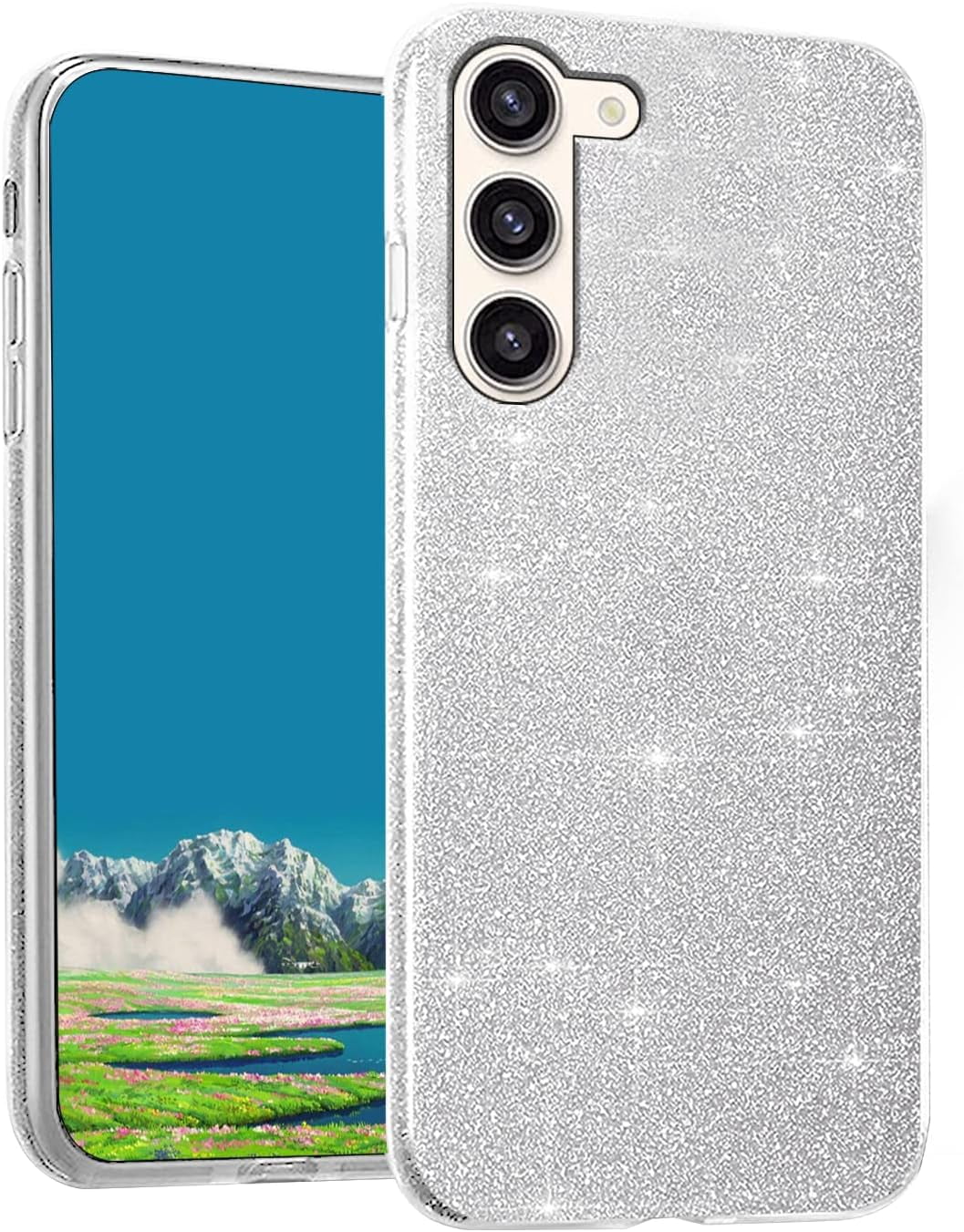 Compatible with Galaxy S23 Plus Case Glitter Shockproof, Phone for ...